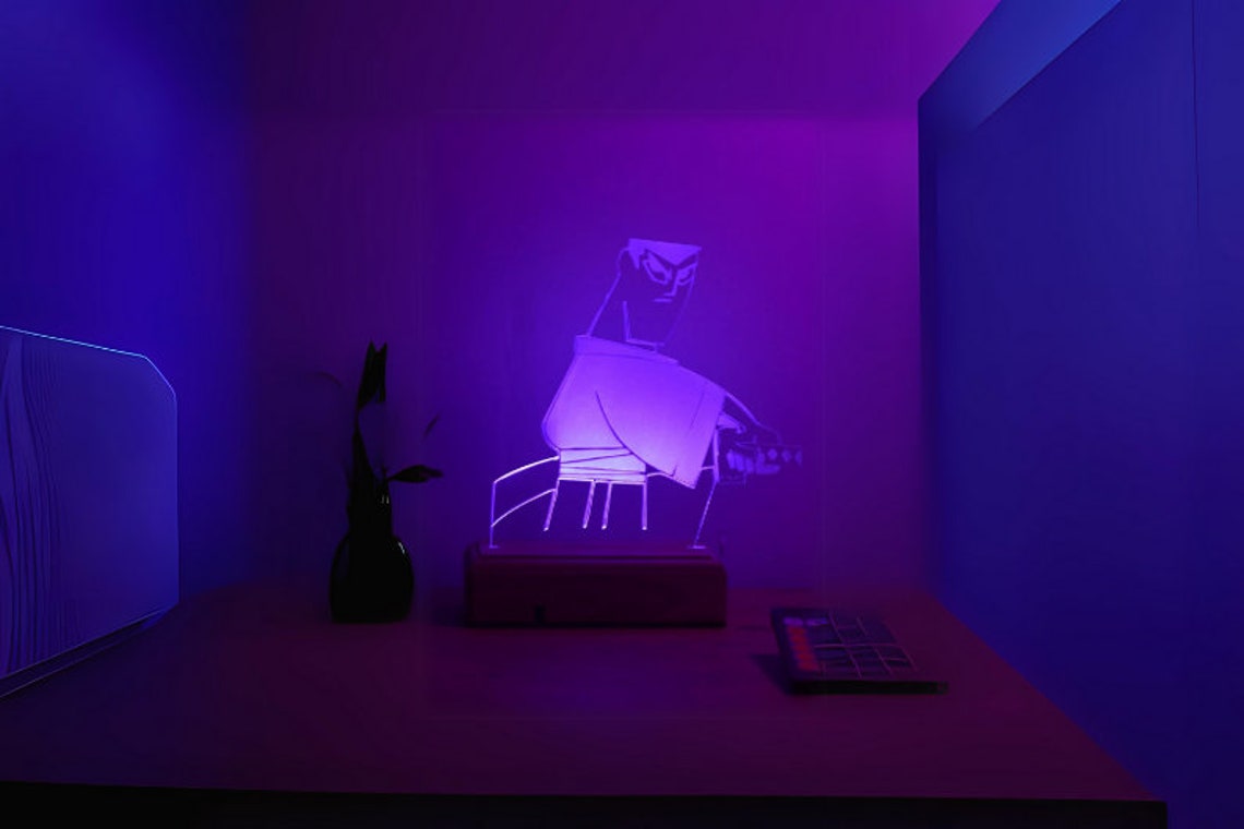 Samurai Jack 16 Color Controller Anime Night Light LED Cartoon Lamp ...