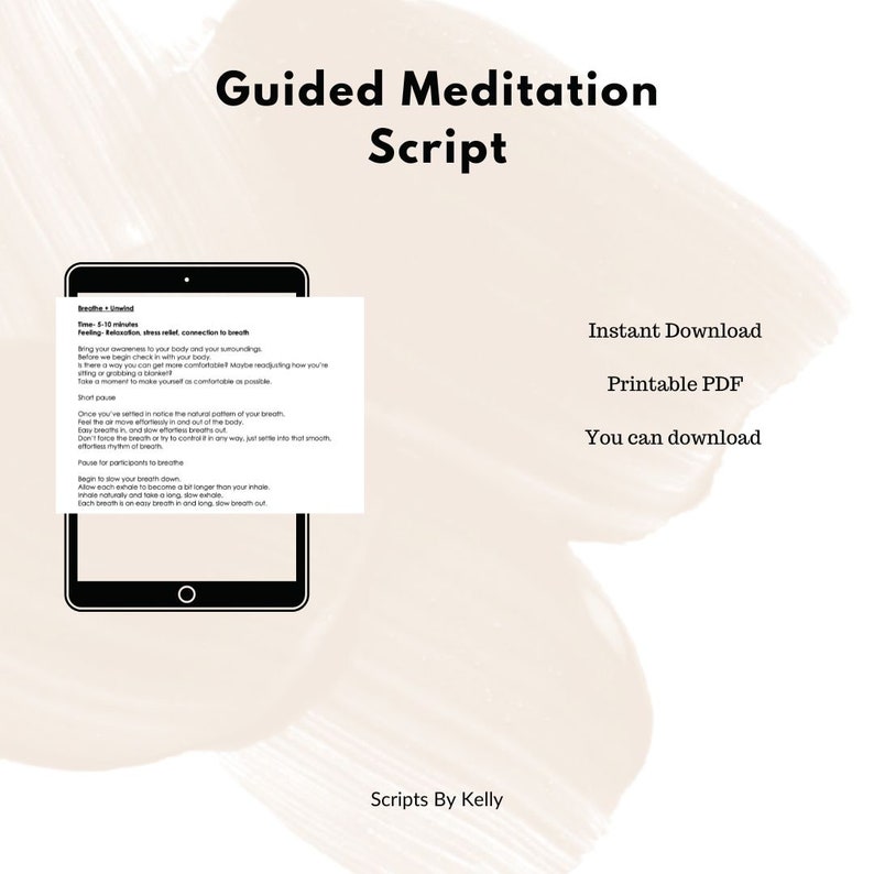 Rest & Relax Meditation Script PDF - Etsy
