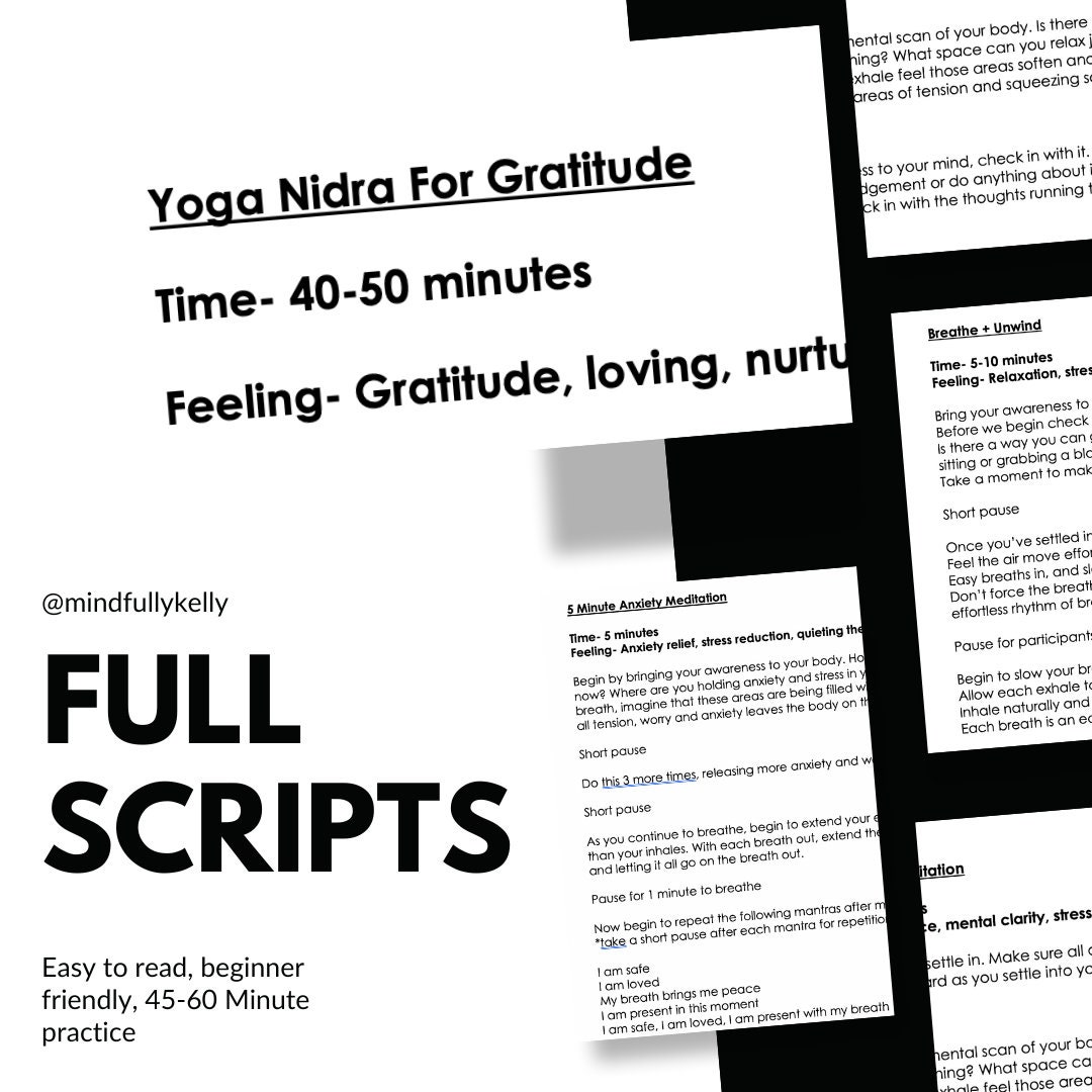 Yoga Nidra for Gratitude Script - Etsy