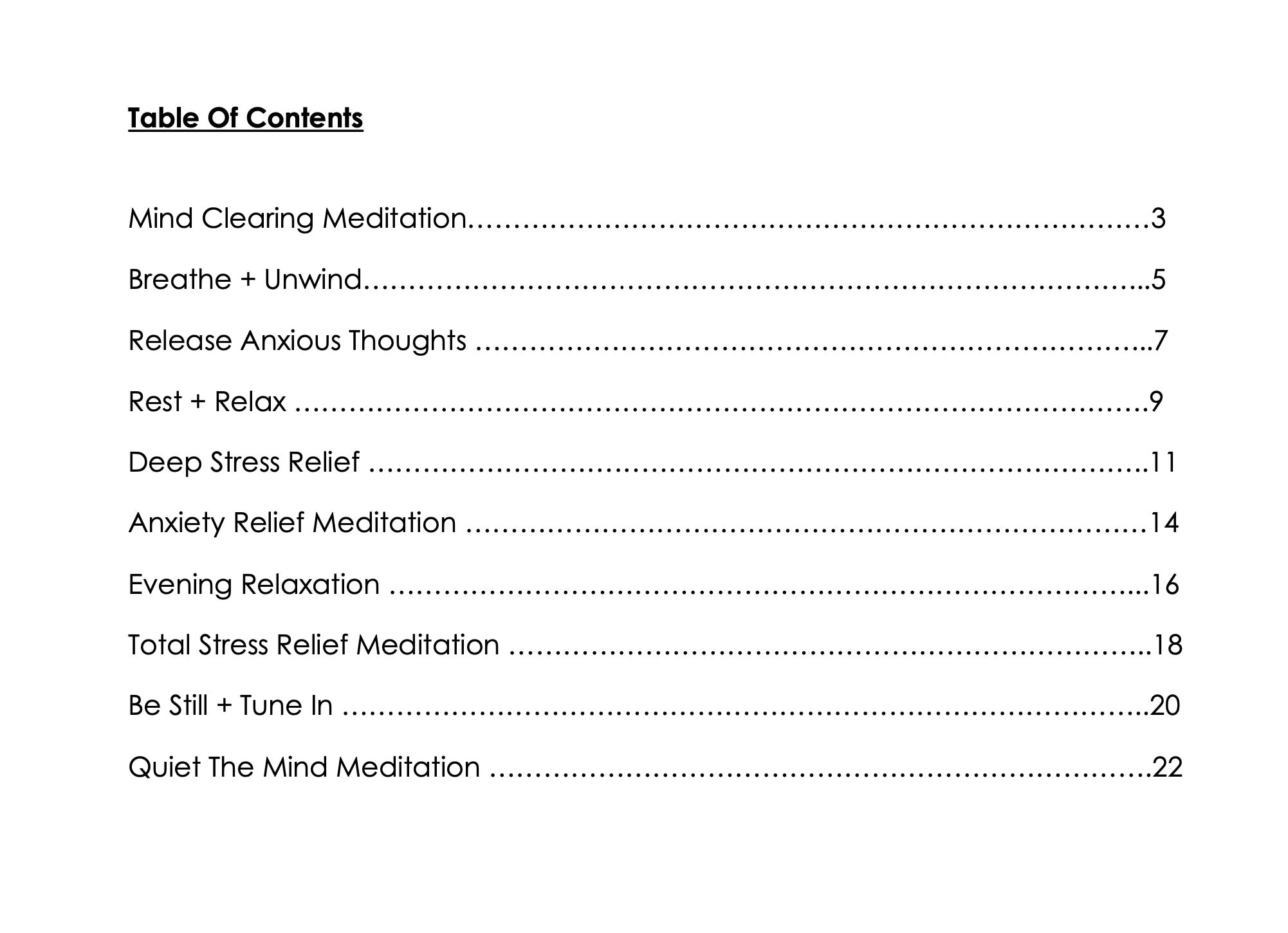 10 Minute Guided Meditation Scripts for Stress and Anxiety Relief 10 ...