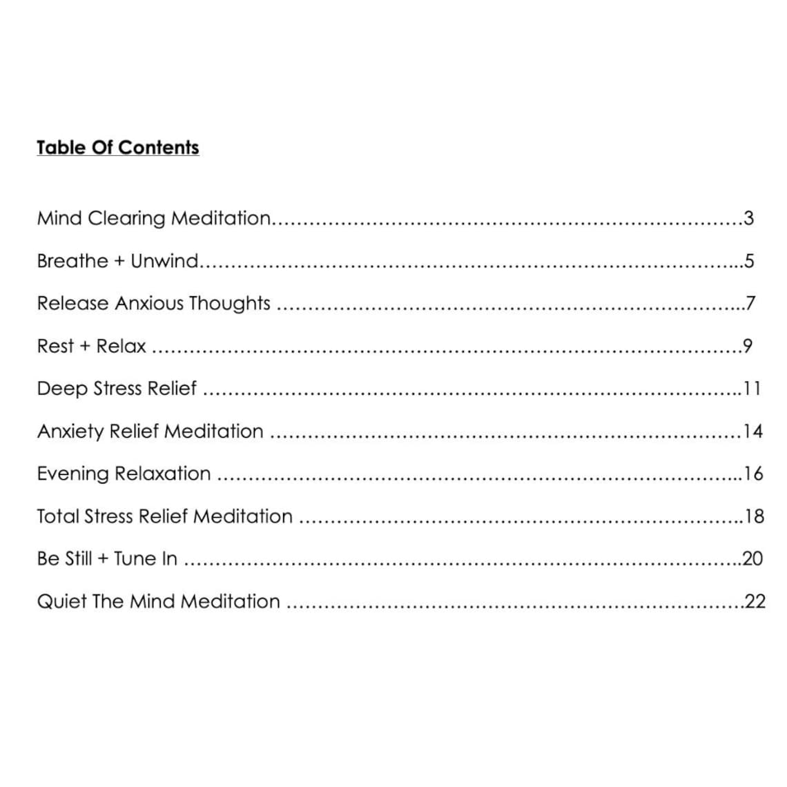 Deep Stress Relief Meditation Script PDF (Download Now) - Etsy