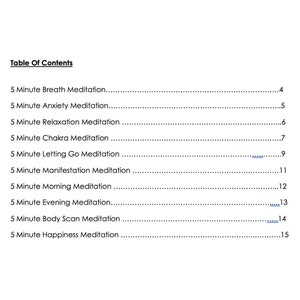 5 Minute Guided Meditation Script Bundle - Etsy
