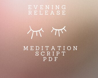 Deep Stress Relief Meditation Script PDF - Etsy