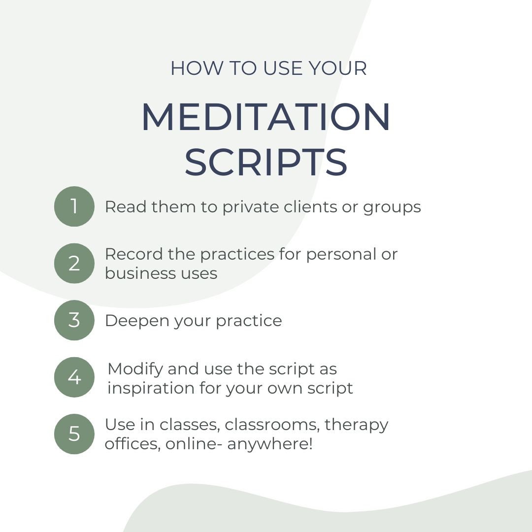 Am + PM Meditation Script Bundle - Etsy