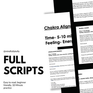 Chakra Meditation Script Bundle - Etsy
