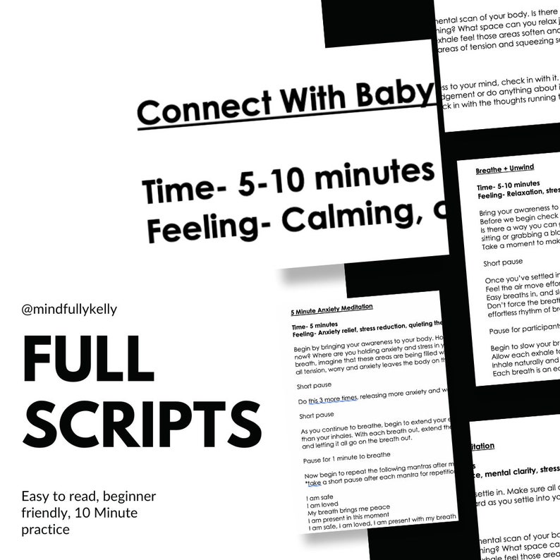 Prenatal Meditation Scripts for Mama Bundle - Etsy