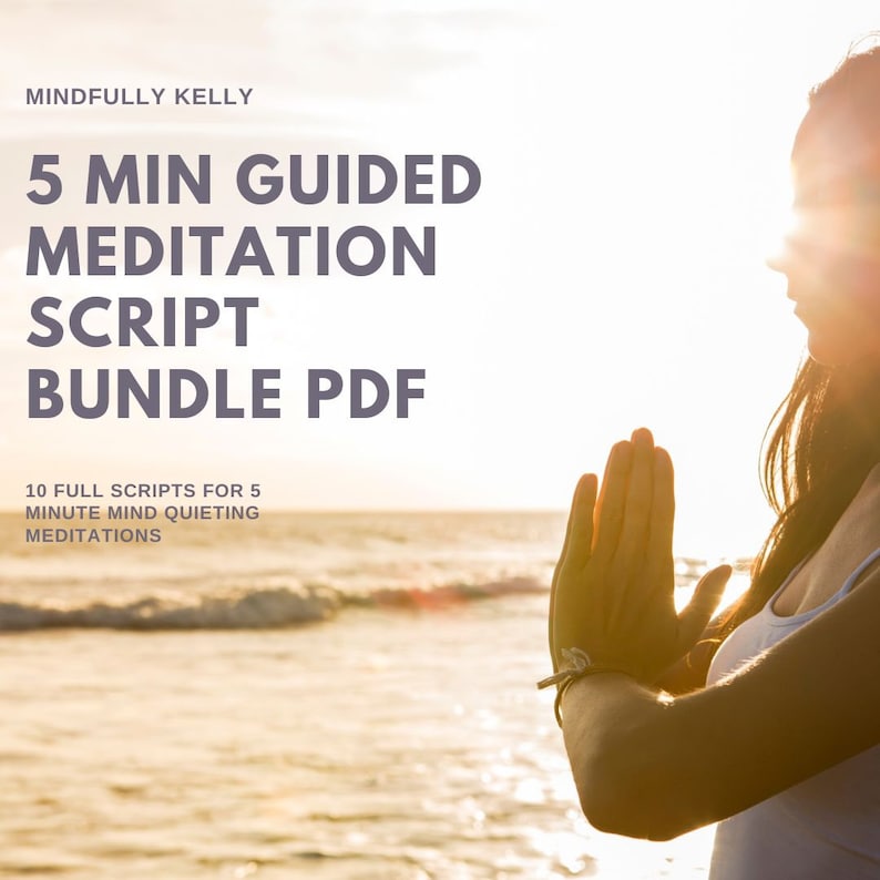5 Minute Guided Meditation Script Bundle - Etsy