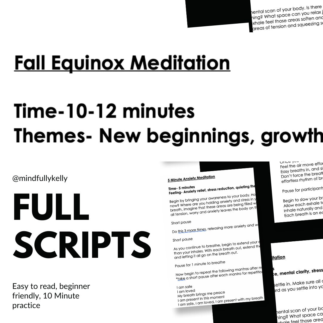 Fall Equinox Meditation Script PDF - Etsy