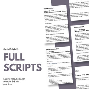 5 Minute Guided Meditation Script Bundle - Etsy