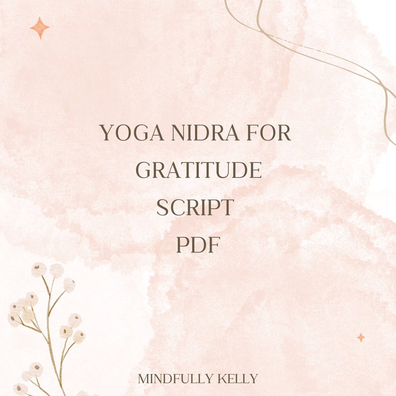 Yoga Nidra for Gratitude Script - Etsy