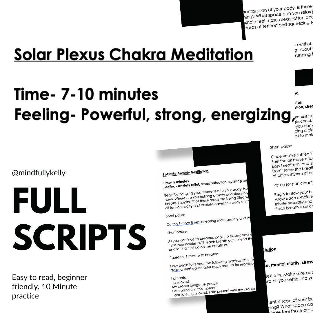Solar Plexus Chakra Meditation Script PDF - Etsy