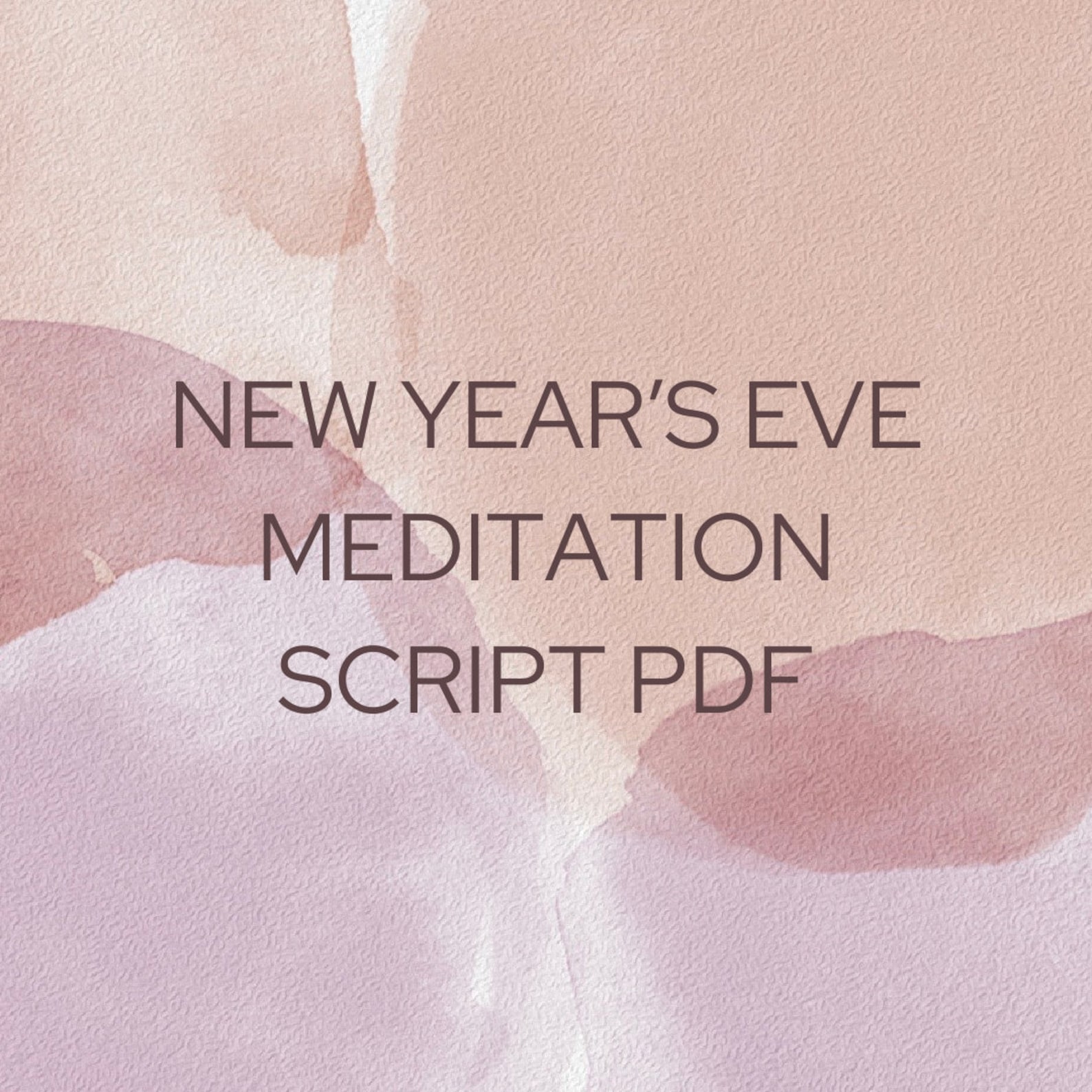 New Year's Eve Meditation Script PDF - Etsy