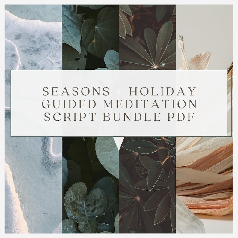Seasons and Holiday Guided Meditation Script Bundle PDF - Etsy