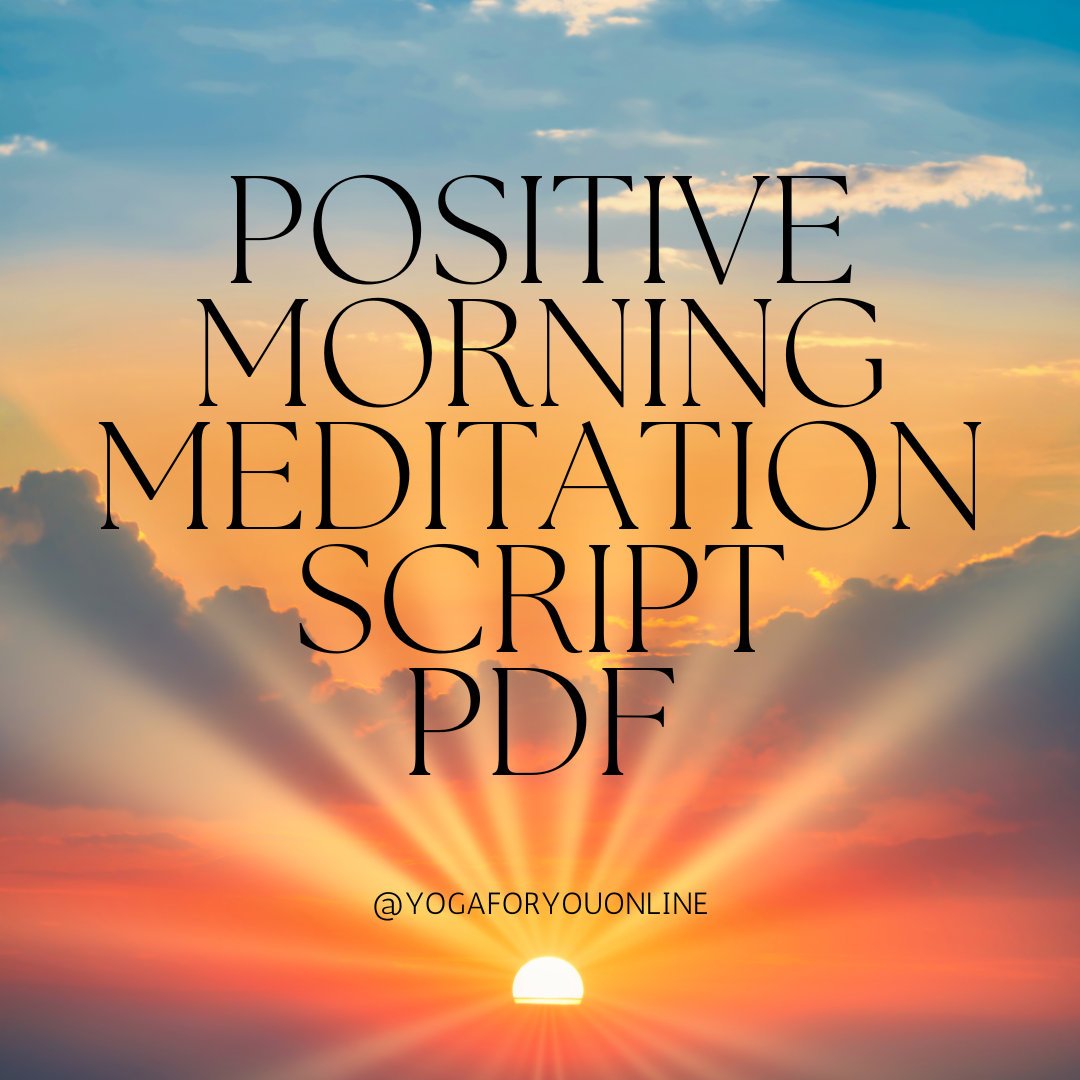 Positive Morning Meditation Script PDF - Etsy UK