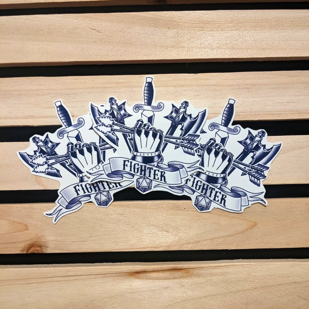 Dnd Fighter Sticker Dnd Class Sticker Dnd Sticker Dnd 5e - Etsy