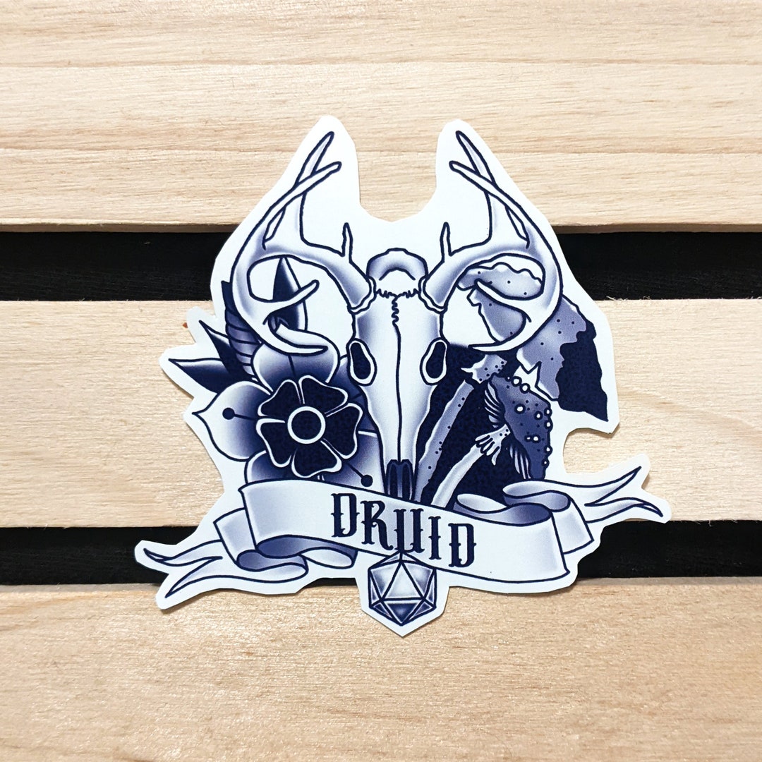 Dnd Druid Sticker Dnd Class Sticker Dnd Sticker Dnd 5e - Etsy