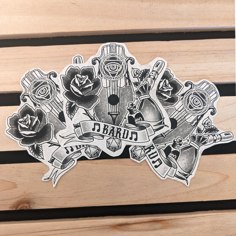 Dnd Bard Sticker Dnd Class Sticker Dnd Sticker Dnd 5e - Etsy