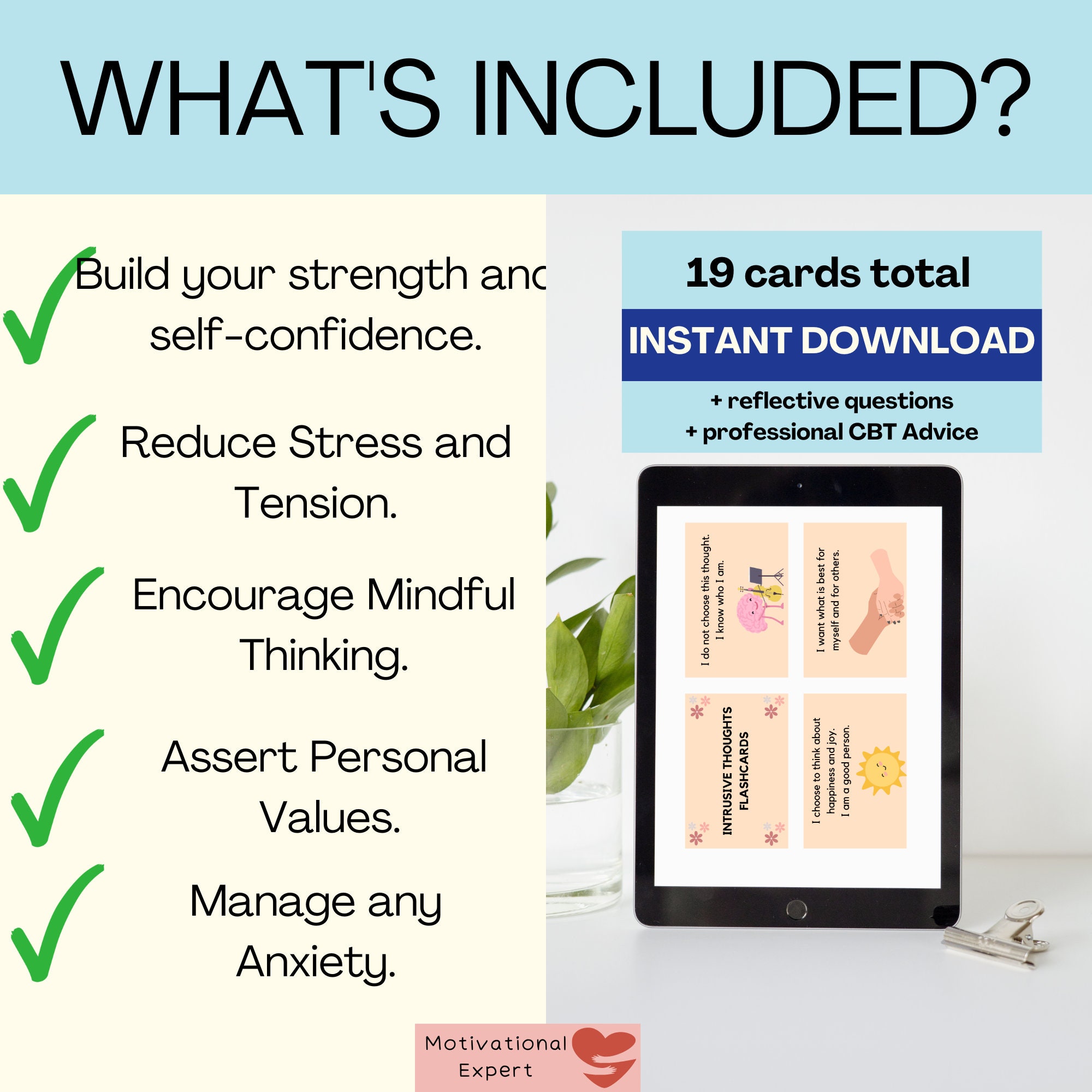 Intrusive Thoughts Coping Therapy Flashcards, Positive Psychology ...