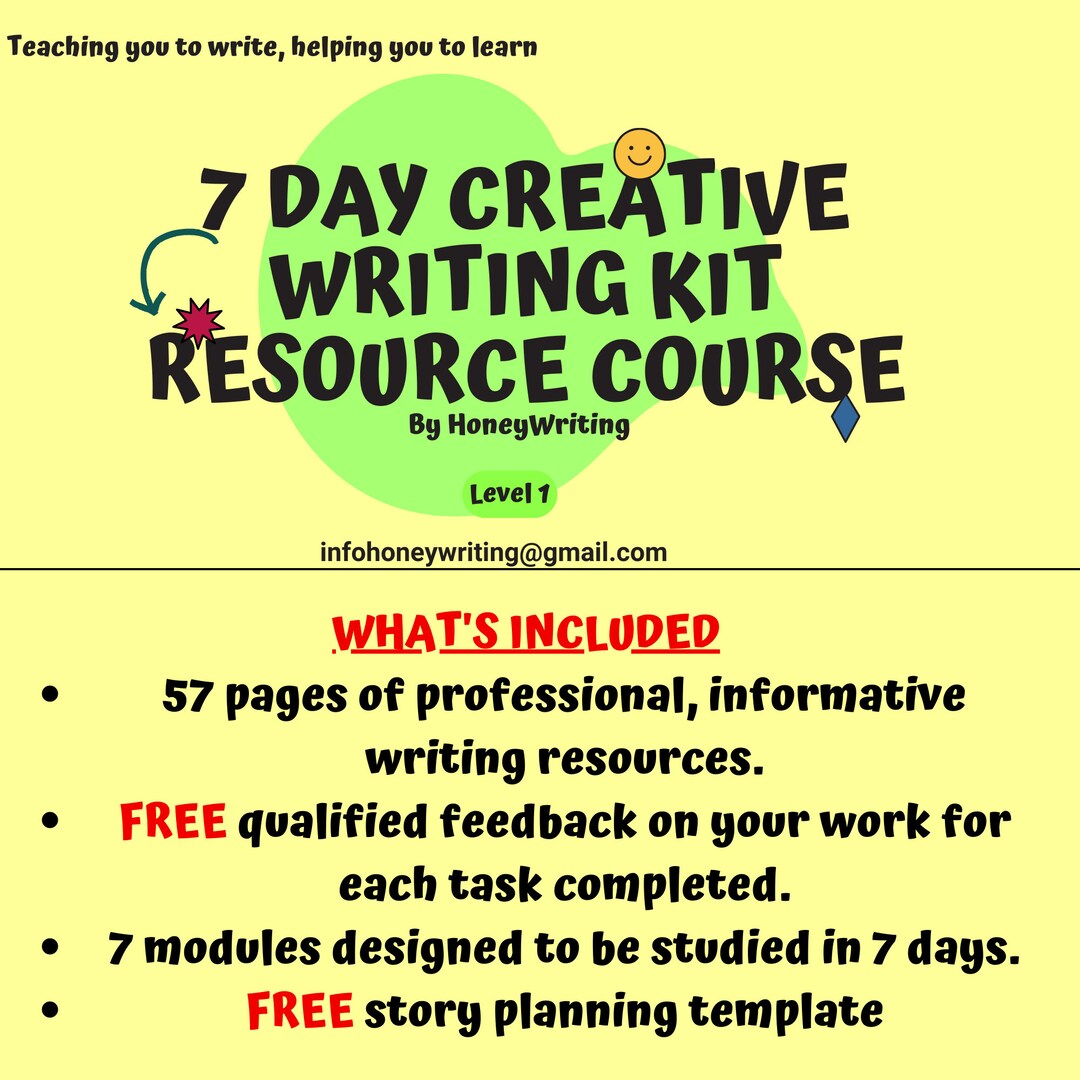 Study Guide Creative Writing Resource Course for Teachers, Students ...
