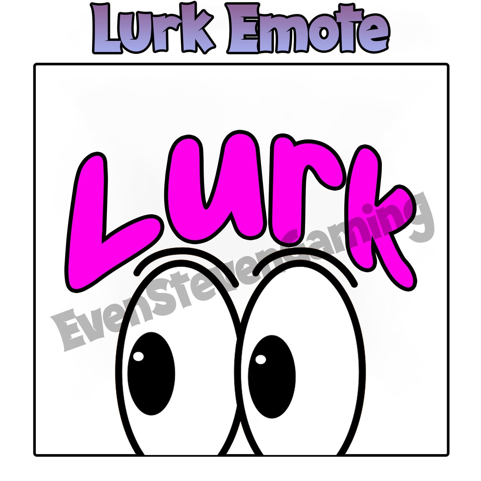 Twitch Lurk Emote - Streaming / Twitch Streamer / Discord - Etsy