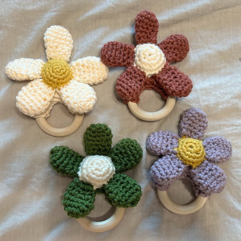 Flower Rattle - Etsy