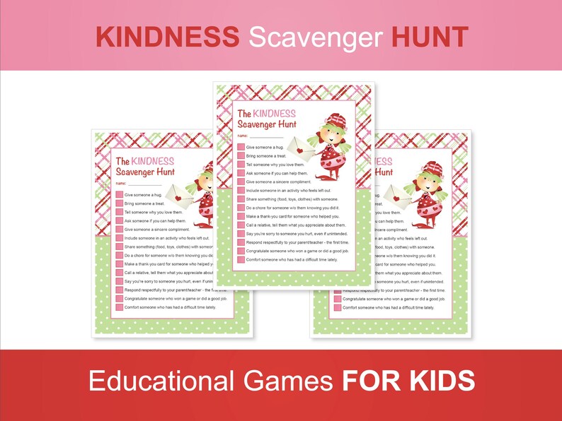 KINDNESS Scavenger Hunt: Who Doesn’t Love a Scavenger Hunt? but This ...