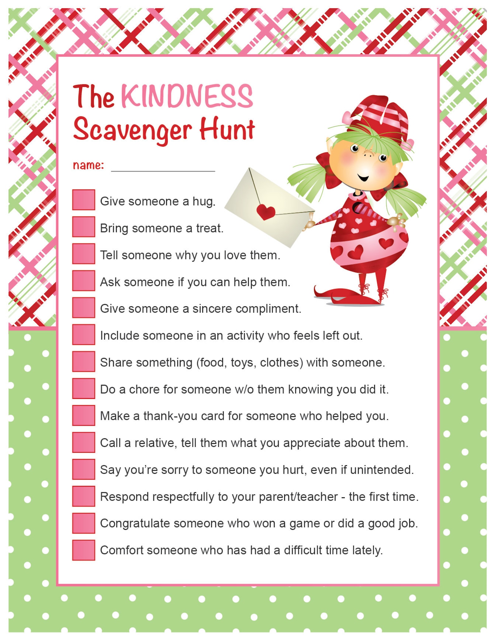 KINDNESS Scavenger Hunt: Who Doesn’t Love a Scavenger Hunt? but This ...