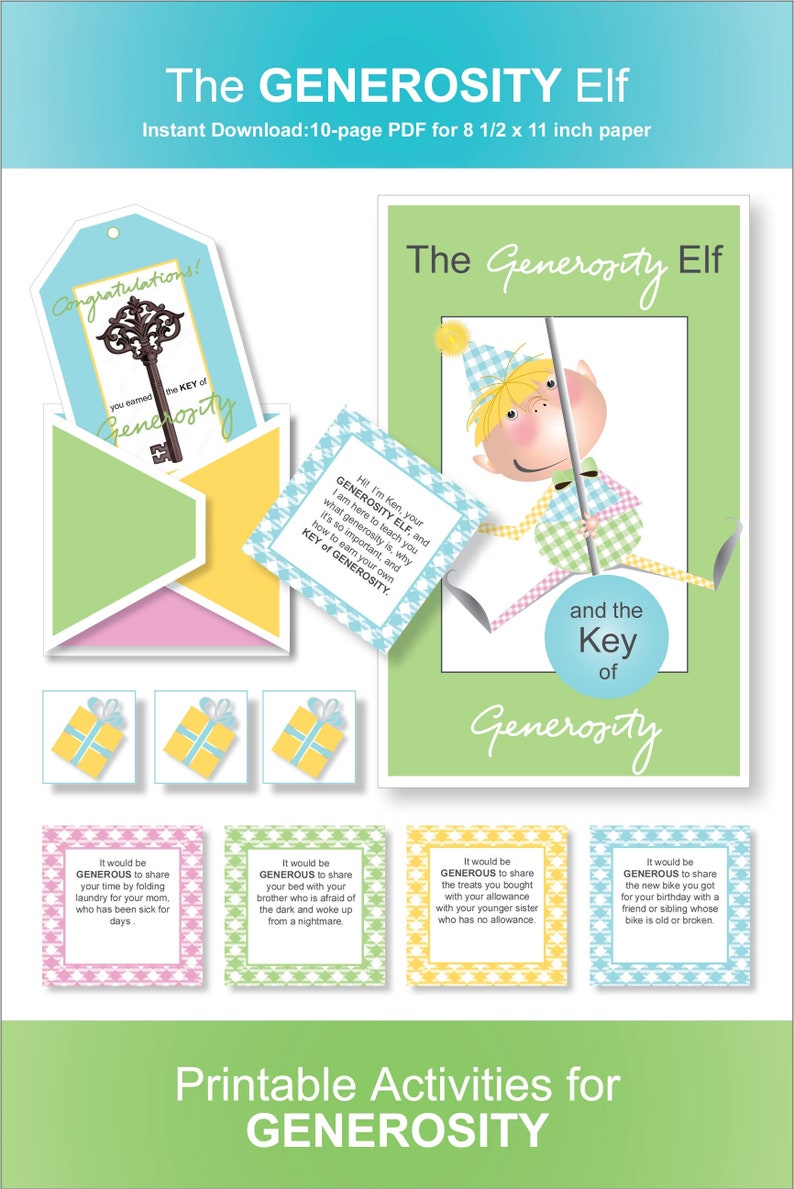The GENEROSITY Elf 30 Days of FUN Teaching Children Generosity. This is ...