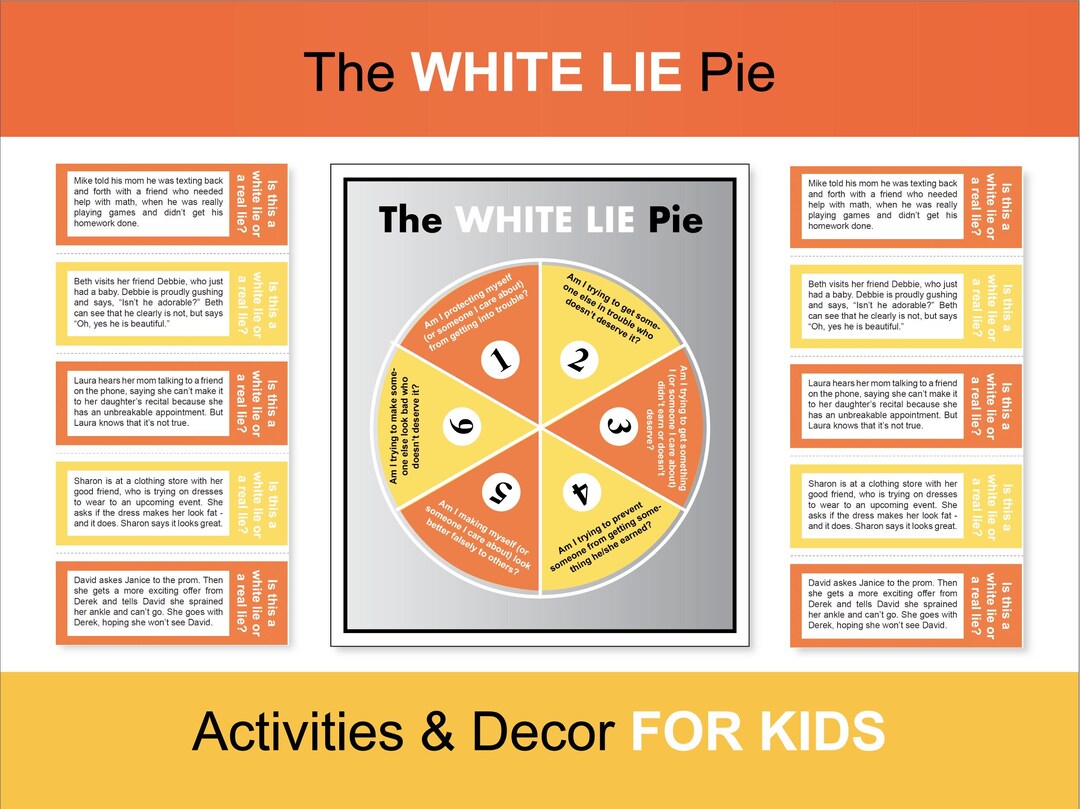 WHITE LIE Pie is a Fun, Educational, Family or Classroom Activity to ...