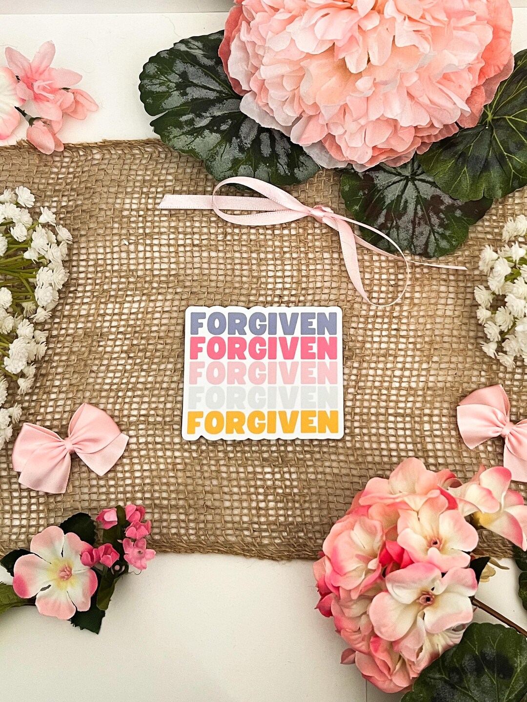 Forgiven Sticker - Etsy