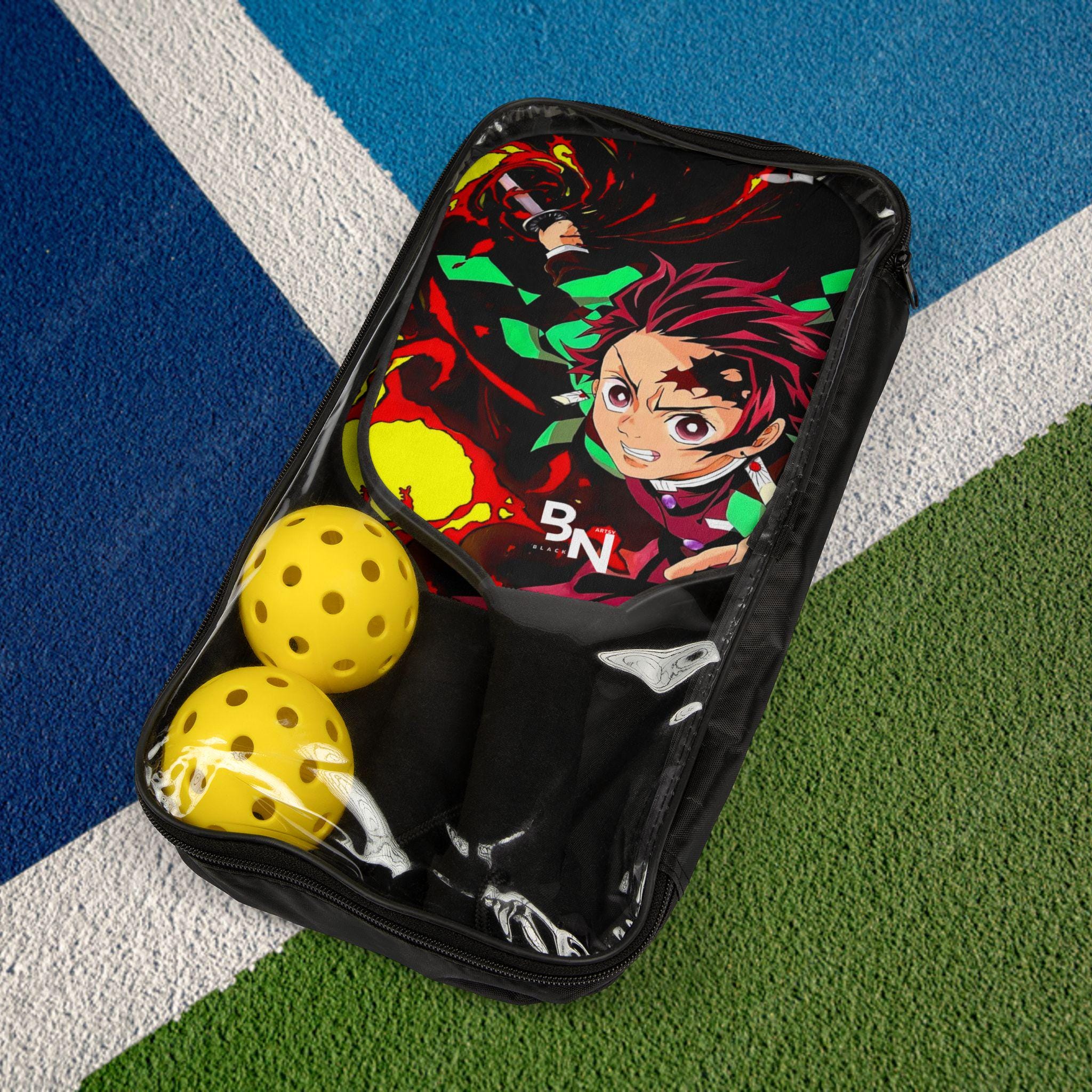 Demon Slayer Pickleball Kit - Unique Anime Themed Paddle & Balls Set ...
