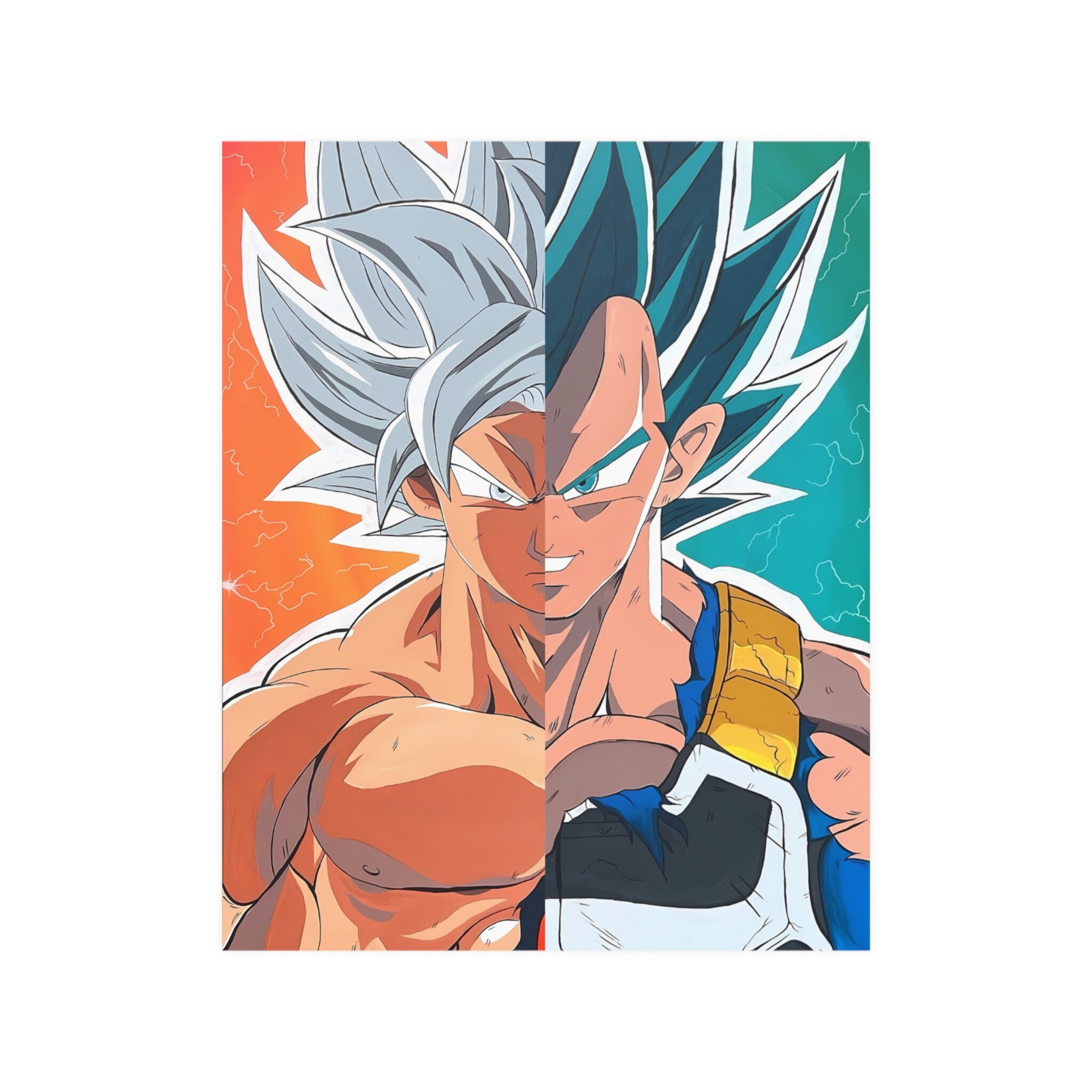 DBZ Split Satin Poster - Etsy