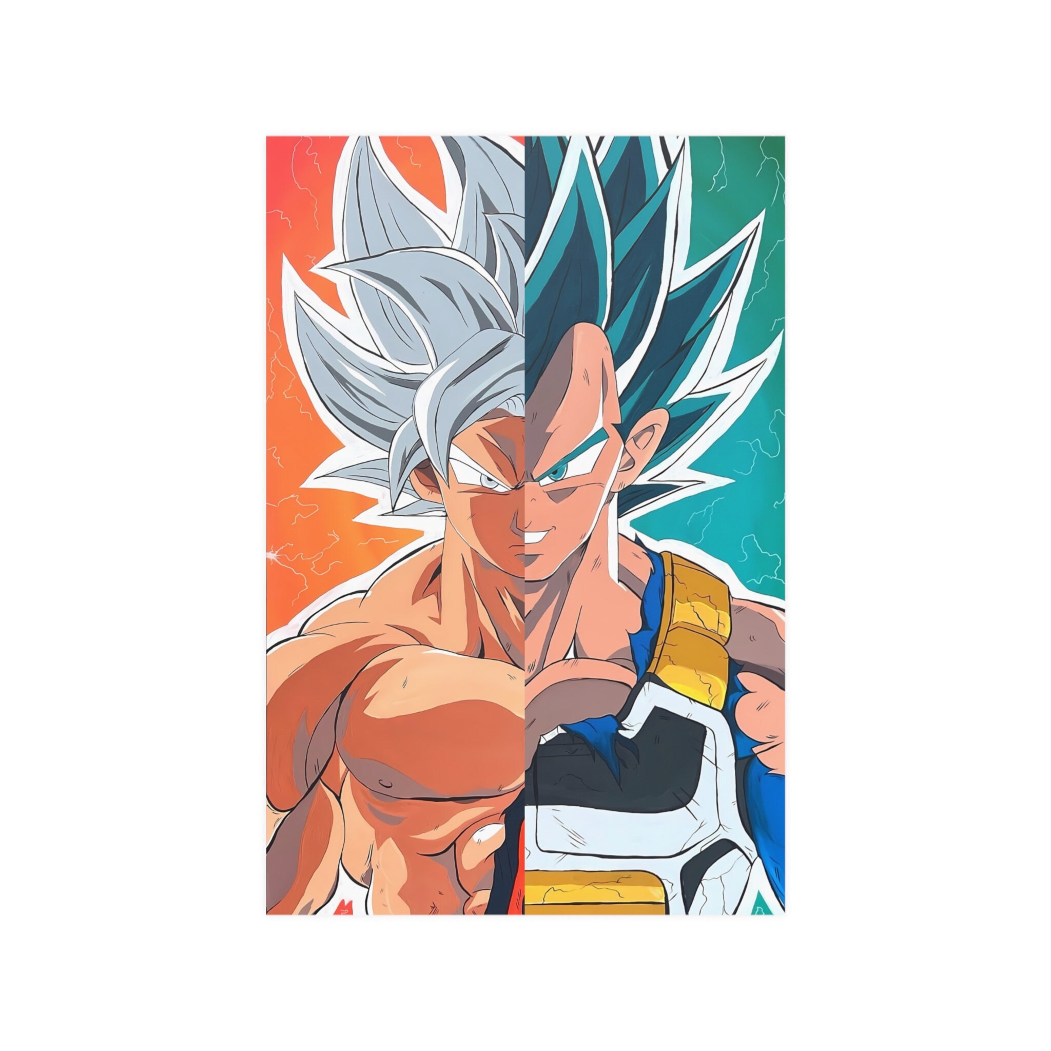 DBZ Split Satin Poster - Etsy