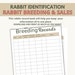 Rabbit Record Book, Printable Rabbit Record Keeping Journal, Rabbitry ...