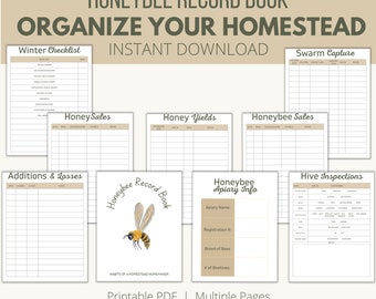 Beekeeping Log Printable Download | Beehive Inspection Checklist ...