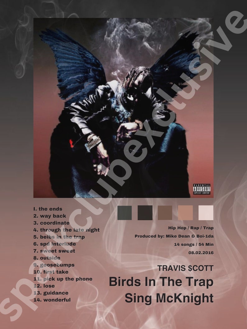 Birds in the Trap Album Cover Print - Etsy