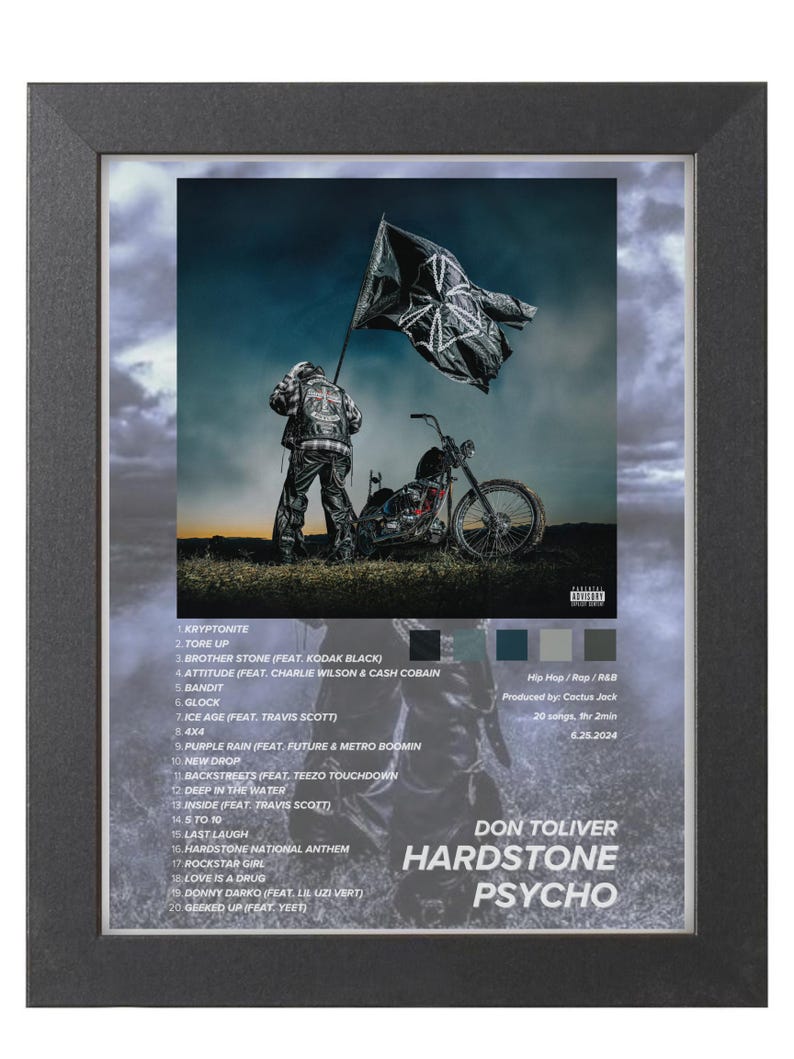 HARDSTONE PSYCHO Don Toliver Album Cover Print - Etsy