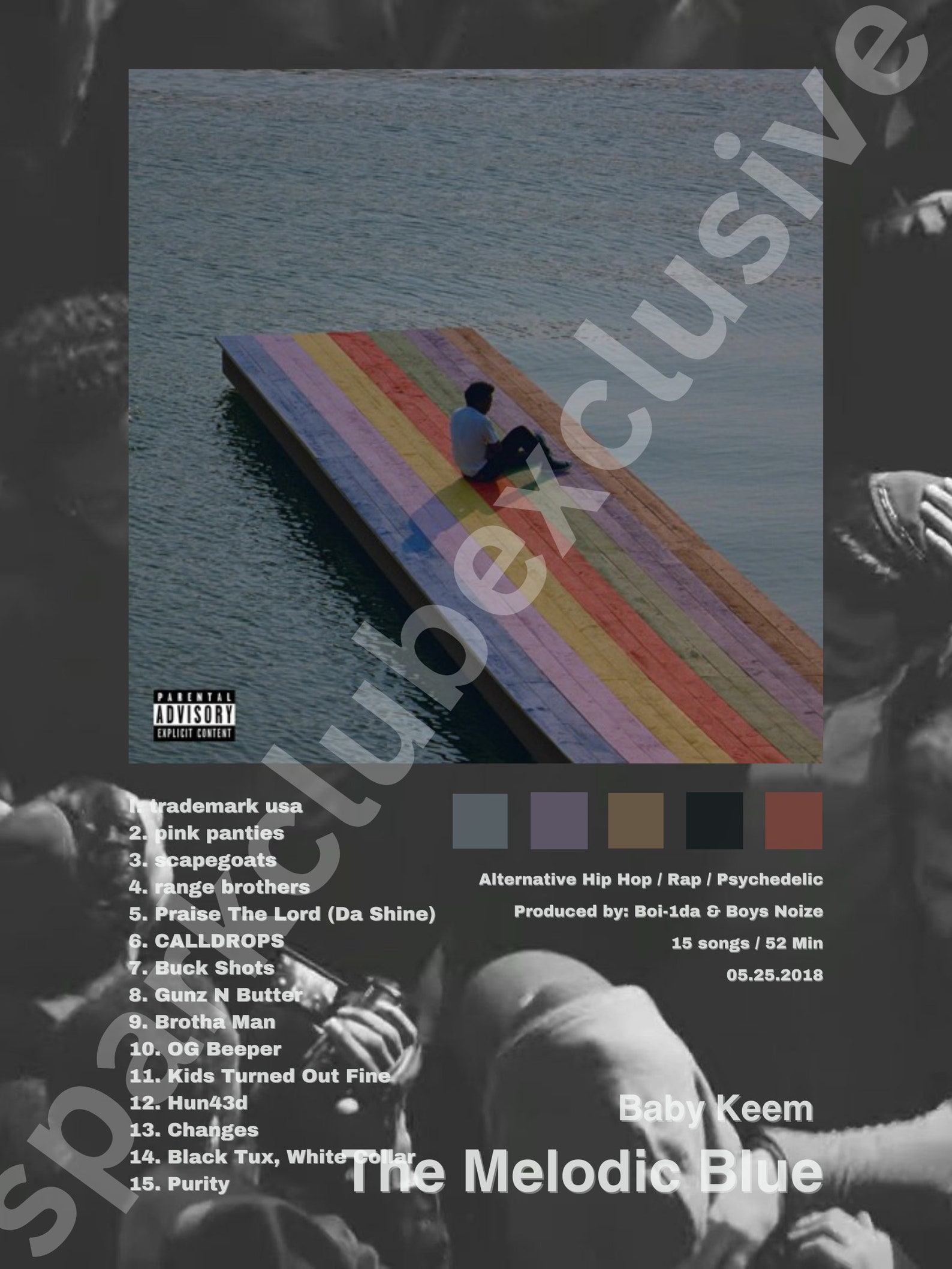 Melodic Blue Album Cover Print - Etsy