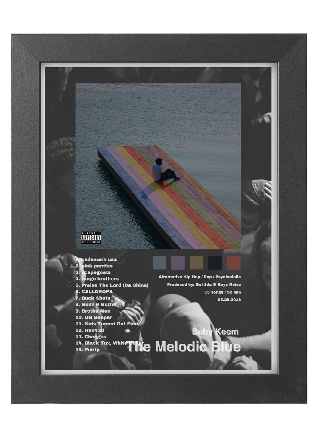 Melodic Blue Album Cover Print - Etsy