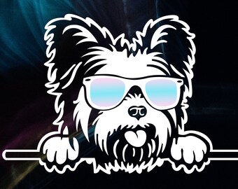 Yorkie Vinyl Decal - Etsy