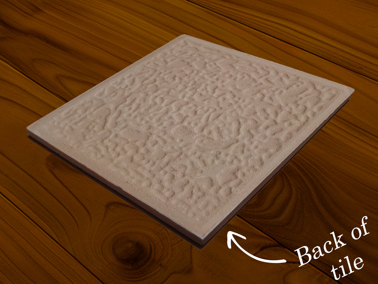 Bellflower Art Nouveau Project Tile: Glossy Ceramic Decorative Wall ...