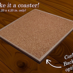 Bellflower Art Nouveau Decorative Tile | Drink Coaster | Desert Home ...