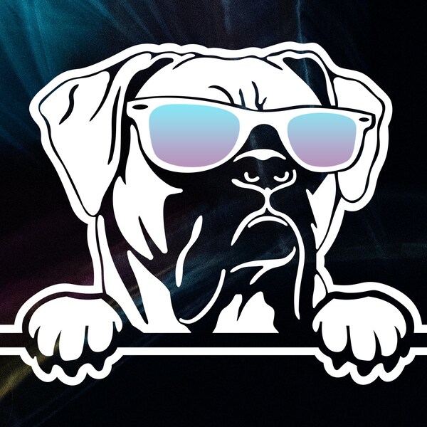 Boxer Dog Decal - Etsy