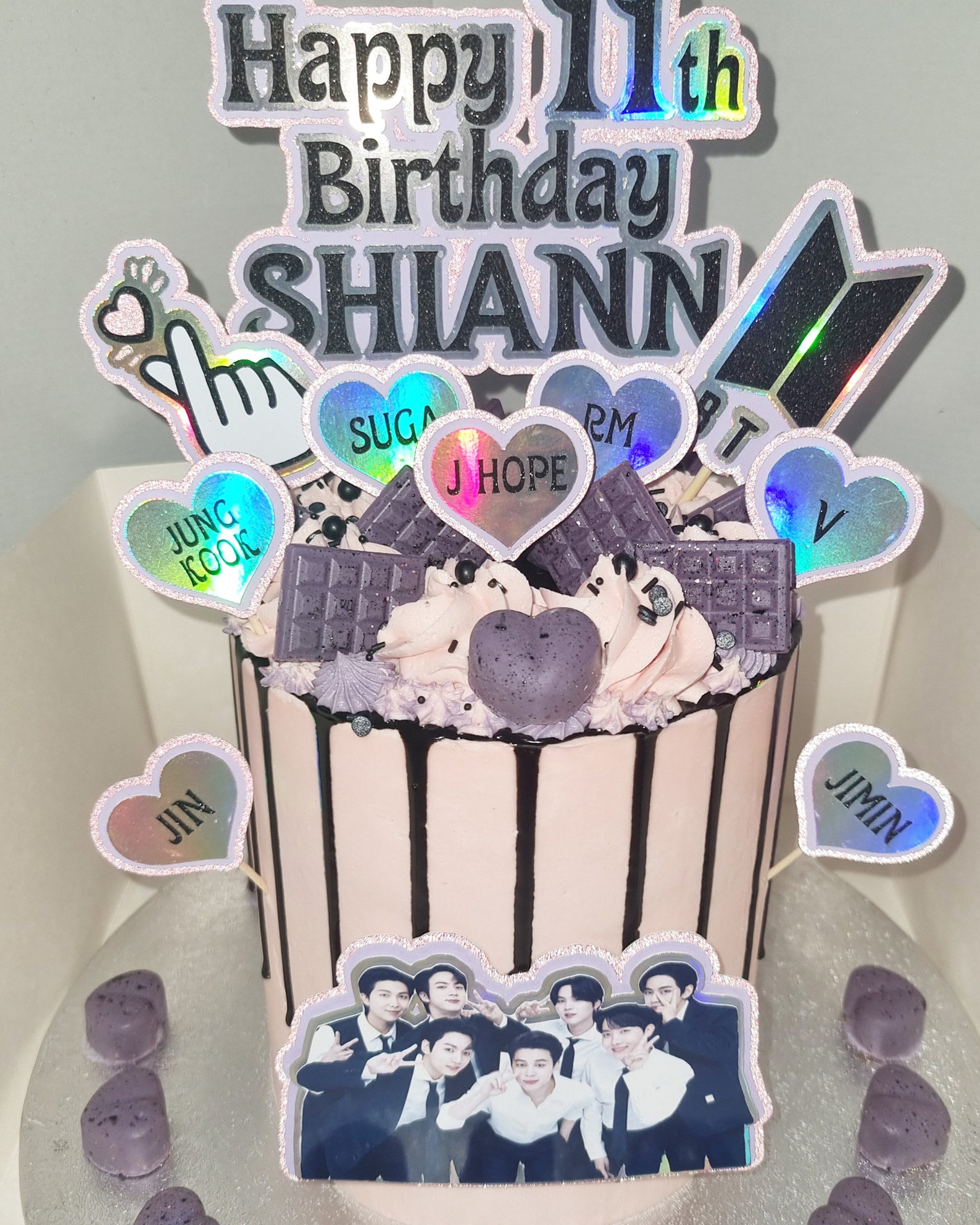 Bts/stray Kids Cake Topper Set - Etsy
