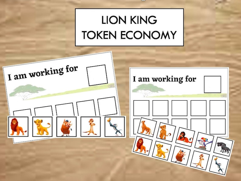 Lion King - Token Economy Board - Etsy