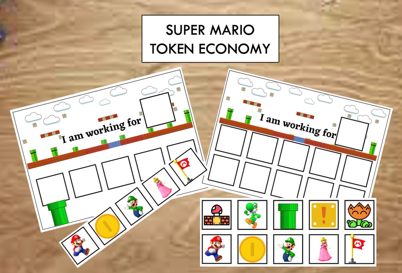 Super Mario - Token Economy Board - Etsy