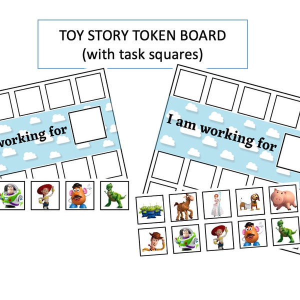 Toy Story Token Board - Etsy