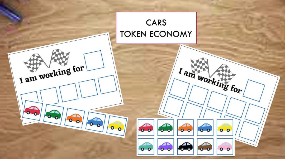 Cars - Token Economy Board - Etsy