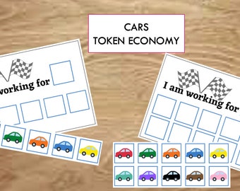 Cars Token Board - Etsy