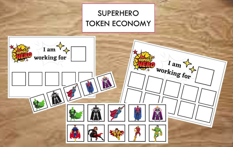 Superhero - Token Economy Board - Etsy